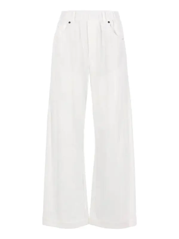 Brunello Cucinelli Elasticated-waist Track Pants - White