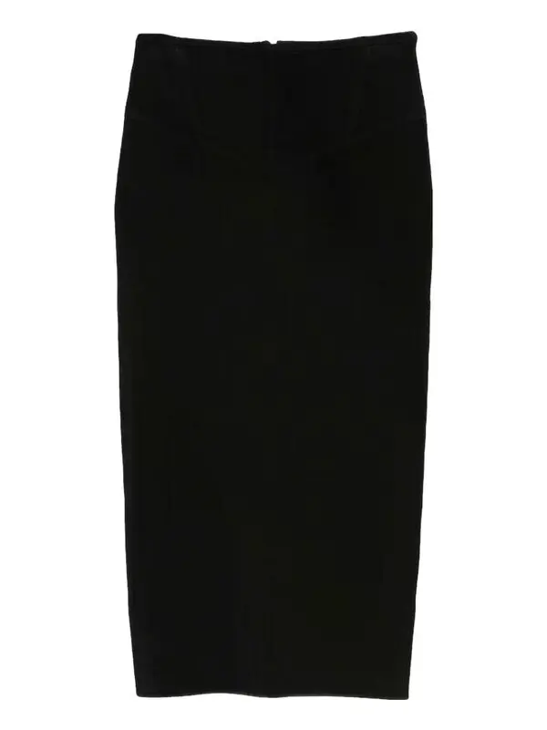 Patrizia Pepe Midi Skirt - Black