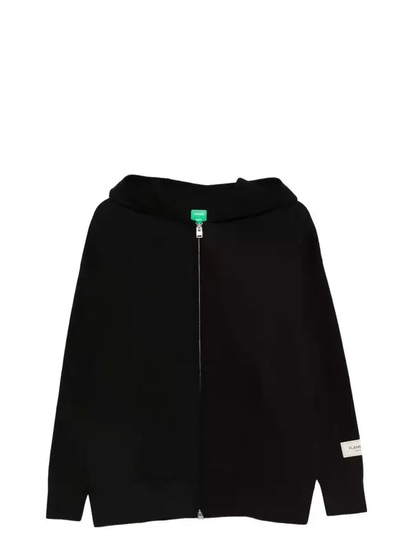 FLANEUR Zip-closure Hoodie - Black