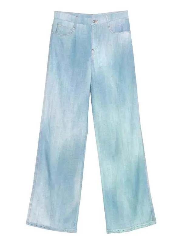 Ermanno Scervino Wide-leg Trousers - Blue
