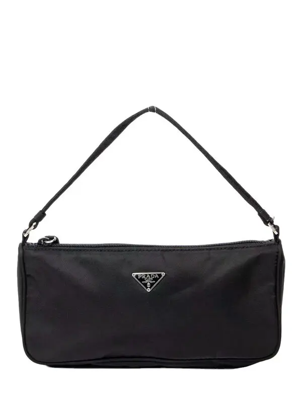 Prada Triangle-logo Shoulder Bag - Black