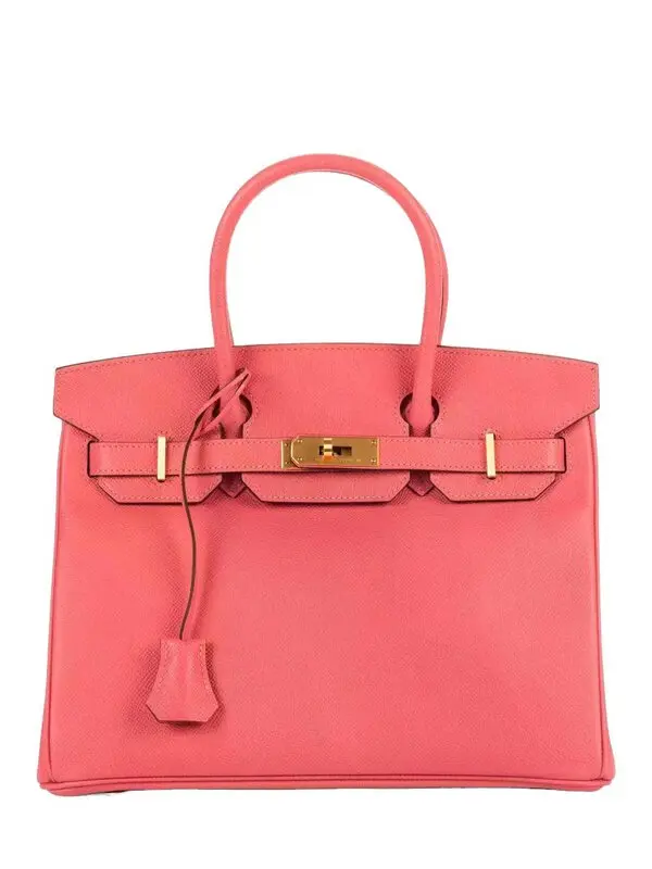 Hermès 30 Birkin Top-handle Tote Bag - Pink