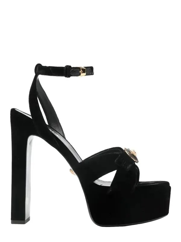 Versace Medusa Platform Sandals - Black