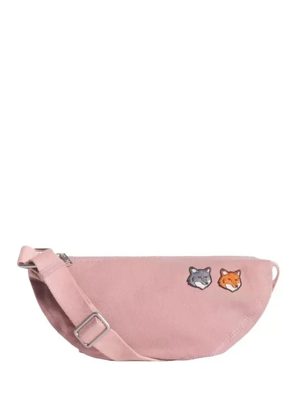 Maison Kitsuné Embroidered Shoulder Bag - Pink