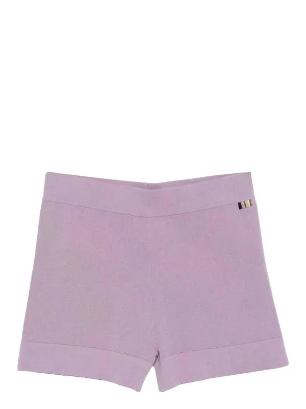 EXTREME CASHMERE X Nº450 Bummy Knitted Shorts - Purple