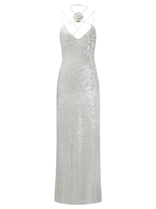 Jw Pei Heisey Sequined Maxi Dress - White