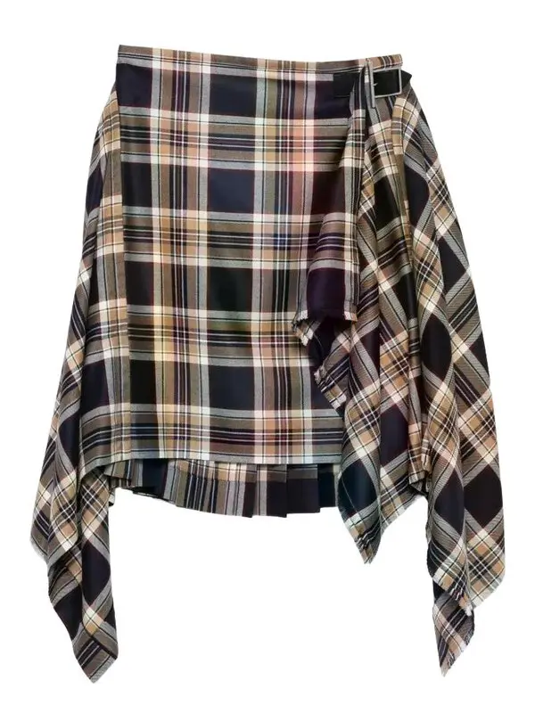 Alexander McQueen Tartan Skirt - Blue