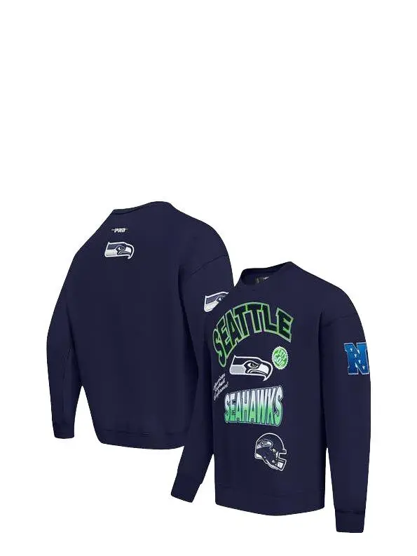 PRO STANDARD Seattle Seahawks Pullover Sweatshirt - College Navy