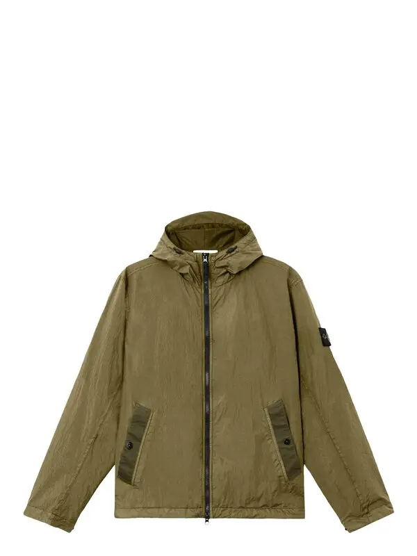 Stone Island Hooded Jacket - Military Green