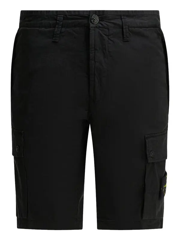 Stone Island Slim Fit Shorts - Black