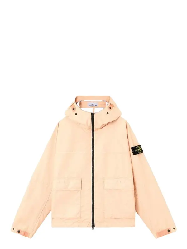Stone Island Waterproof Hoodie Jacket - Pink