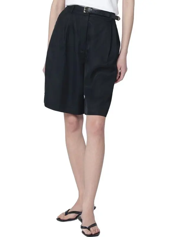THE FRANKIE SHOP Oversized Bermuda Shorts - Black
