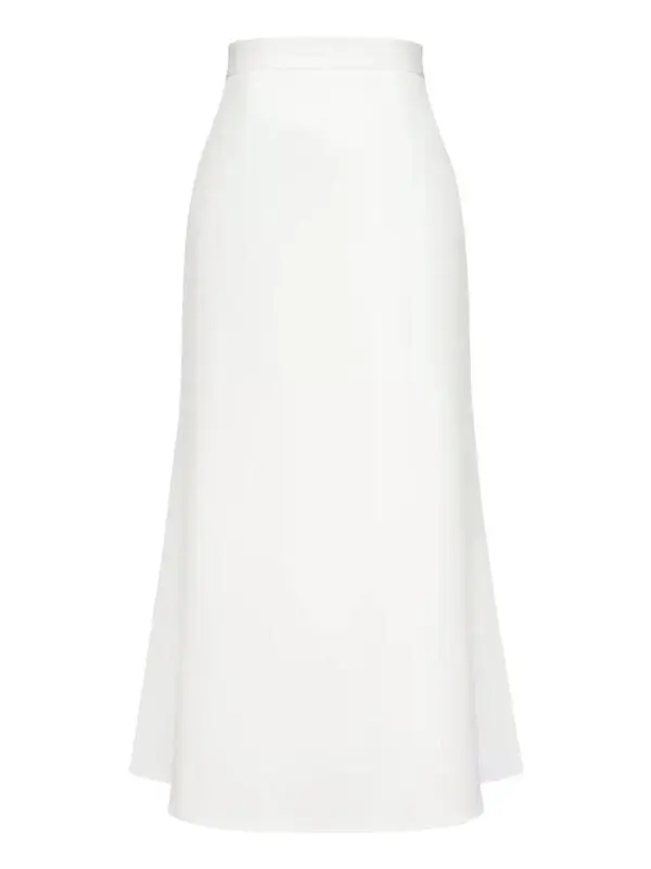 POST MERIDIEM A-line Midi Skirt - White