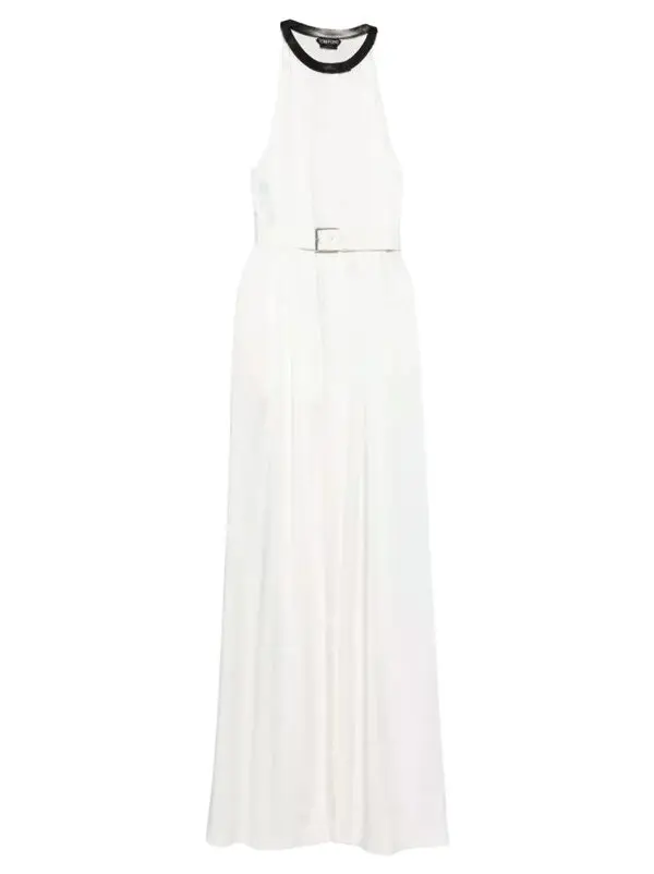 TOM FORD Belted Maxi Dress - White