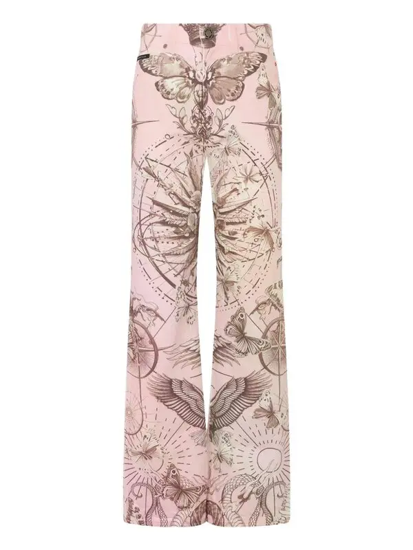 Philipp Plein Printed Jeans - Pink