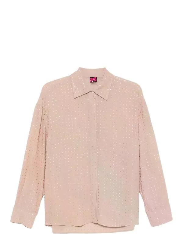 Pinko Oliva Embellished Shirt - Neutrals
