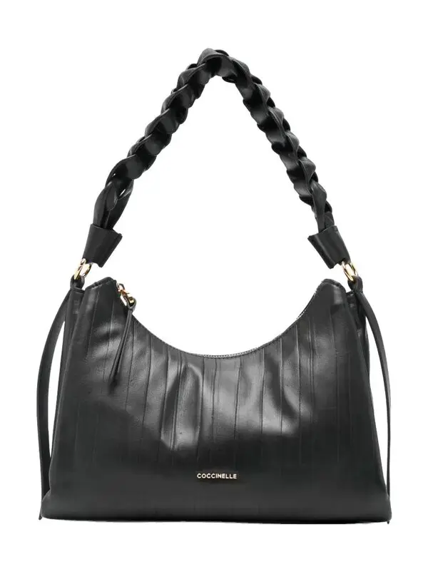 COCCINELLE Braided-handle Shoulder Bag - Black