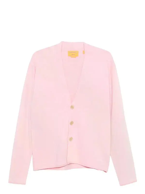 Guest In Residence V-neck Long-sleeve Cardigan - Pink