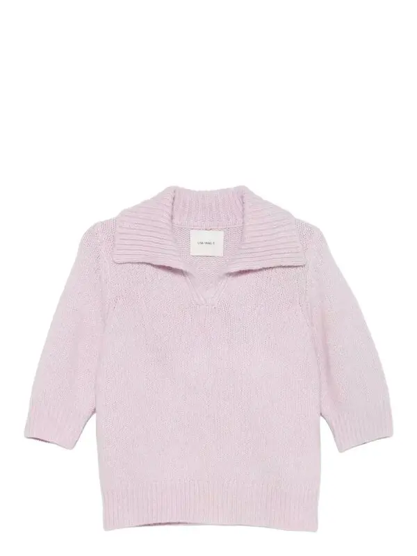 LISA YANG Collared Sweater - Pink