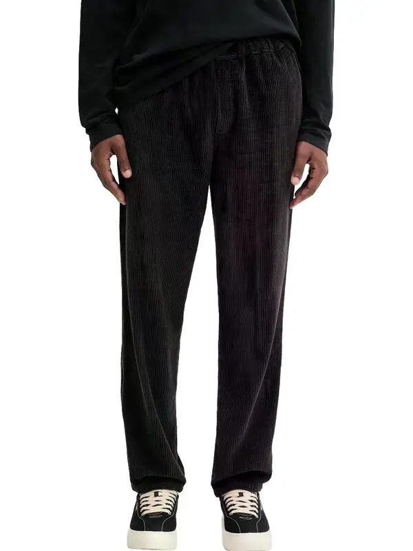 American Vintage Padow Corduroy Track Trousers - Black