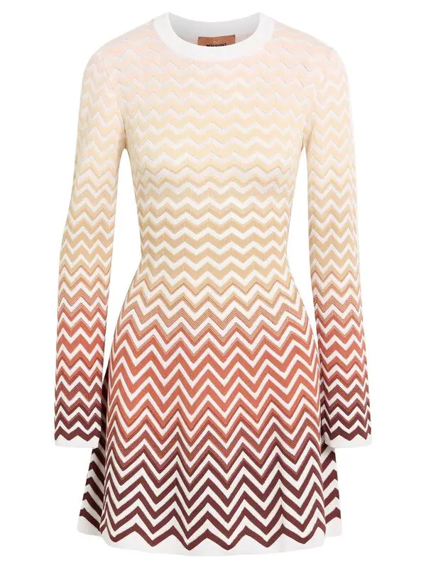 Missoni Crochet-knit Cotton-blend Mini Dress - Cream