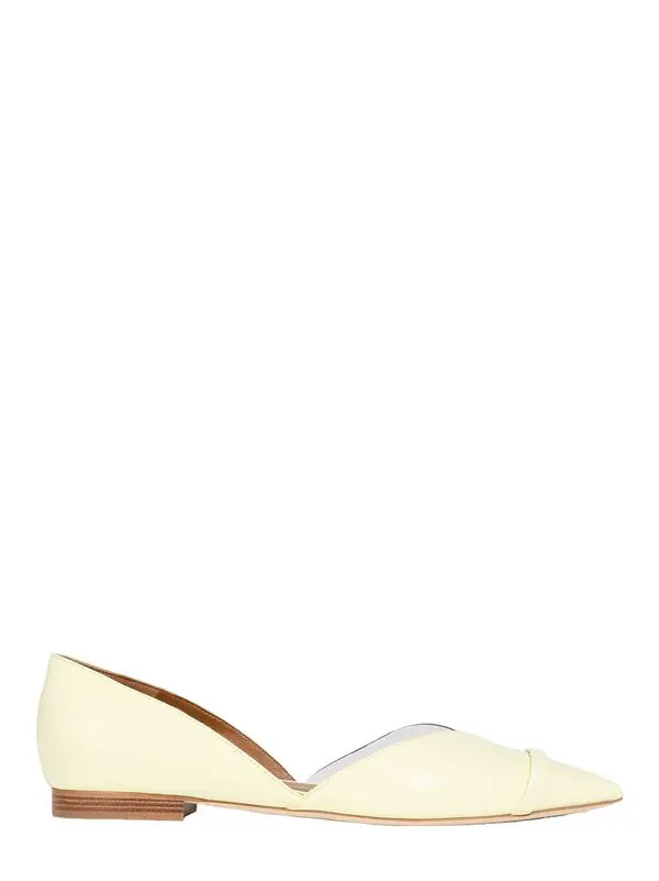 MALONE SOULIERS Hurley Point-toe Flats - Pastel Yellow