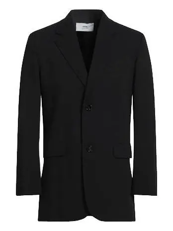 Ami Blazer Size Virgin Wool - Black