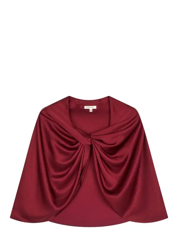 BY MALENE BIRGER Pinlos Satin Cape - Red