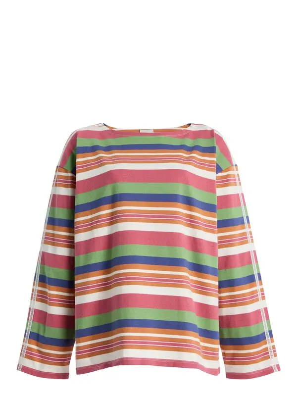Posse Polly Striped Cotton T-shirt - Multi