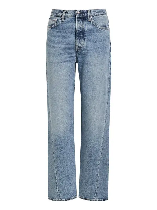 TOTEME Twisted Seam Straight-leg Jeans - Blue Denim