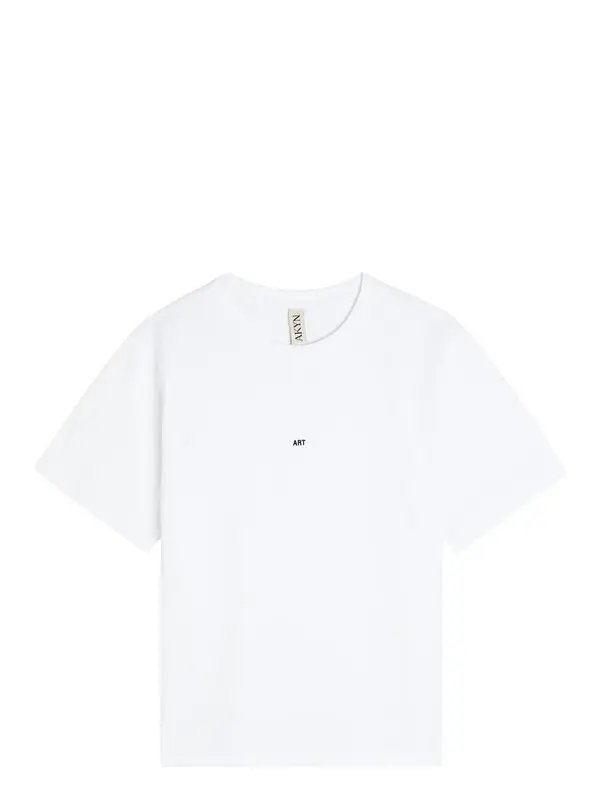 AKYN Adria Embroidered T-shirt - White