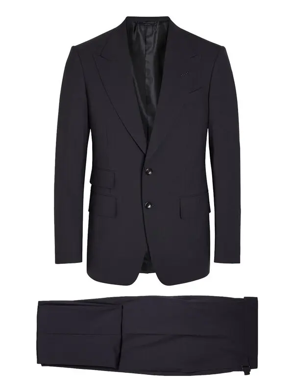 TOM FORD Bistretch Shelton Wool-blend Evening Suit - Navy