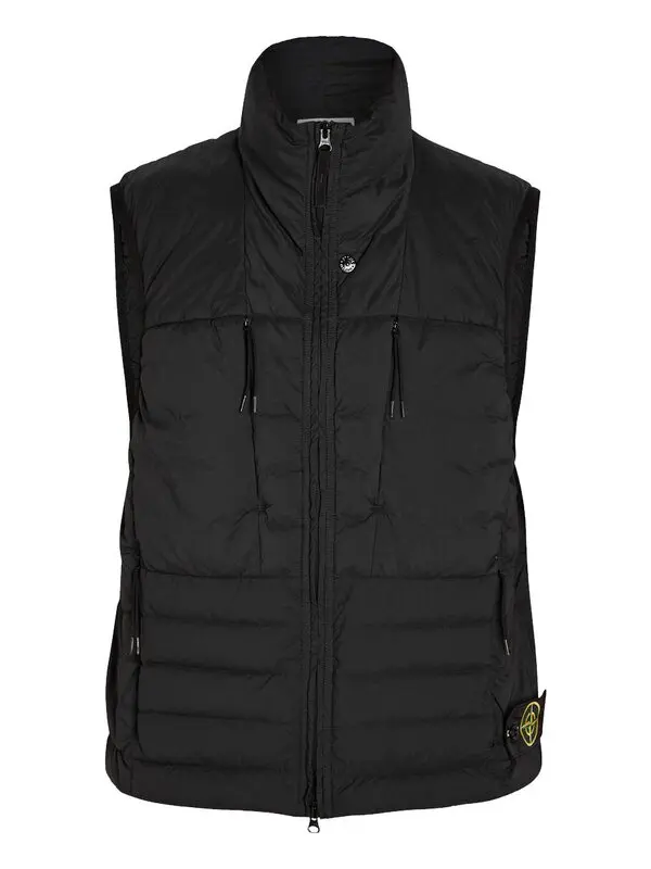 Stone Island Seamless Tunnel Padded Shell Gilet - Black