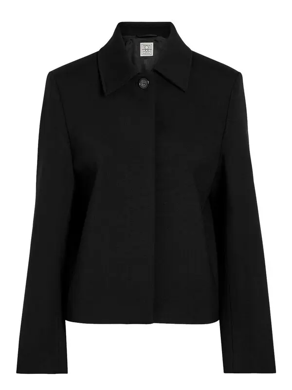TOTEME Boxy Twill Jacket - Black
