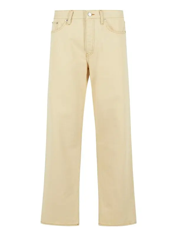SUNFLOWER Loose Cotton Jeans - Beige
