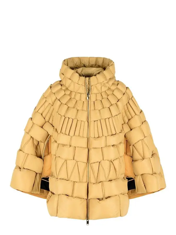 RAXXY Hooded Down Jacket - Beige