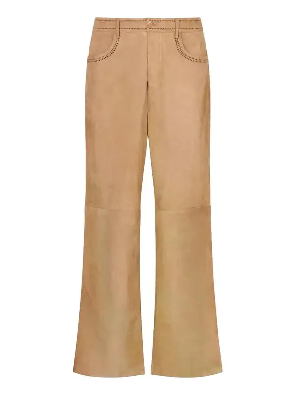 Marni Cutout-detail Trousers - Neutrals