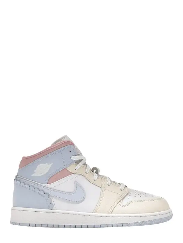 JORDAN 1 Mid Se - Half Blue/pale Ivory/white