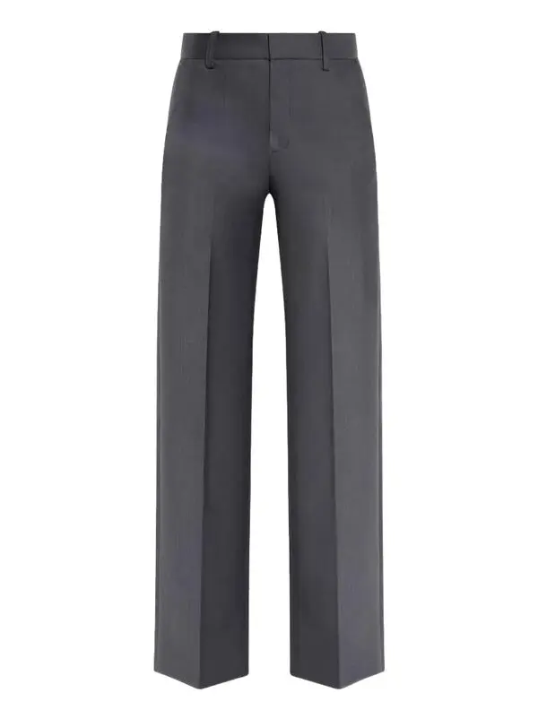 Zadig&Voltaire Concealed-fastening Belt-loop Tailored Wide-leg Trousers - Grey