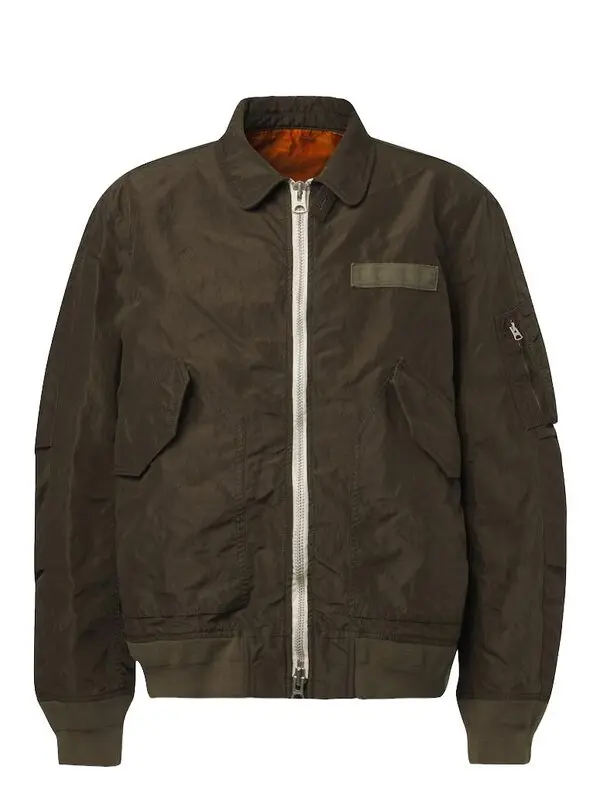 Sacai Twill Blouson Jacket - Green