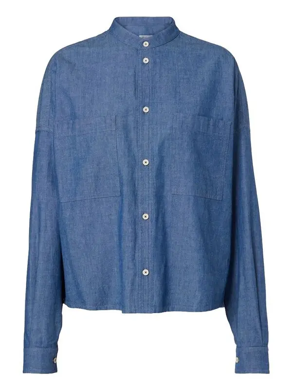Loro Piana Gyles Cotton Chambray Shirt - Blue