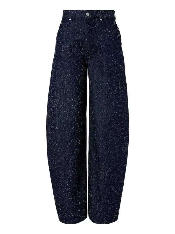 Jacquemus Logo Barrel-leg Jeans - Blue