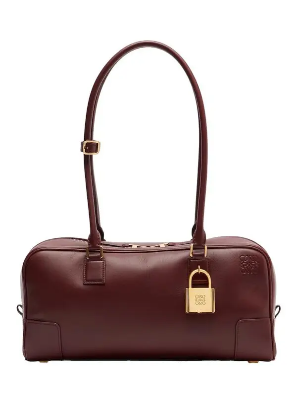 Loewe Amazona 31 Leather Shoulder Bag - Burgundy