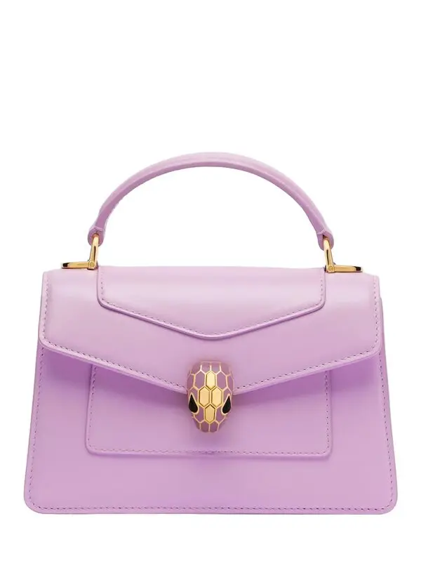 BVLGARI Serpenti Forever Mini Top-handle Bag - Purple