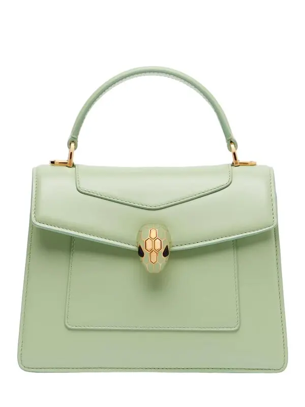 BVLGARI Serpenti Forever Small Top-handle Bag - Green