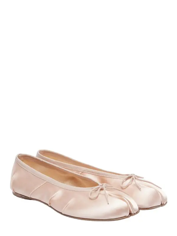 MAISON MARGIELA Tabi Satin Ballet Flats - Pink