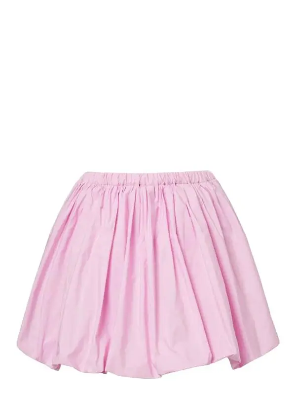 Patou Gathered Mini Skirt - Pink