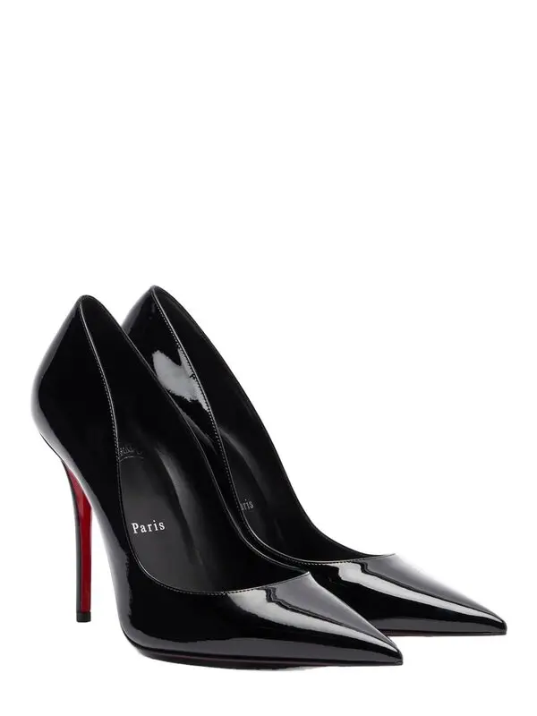CHRISTIAN LOUBOUTIN Miss Z Patent Leather Pumps - Black