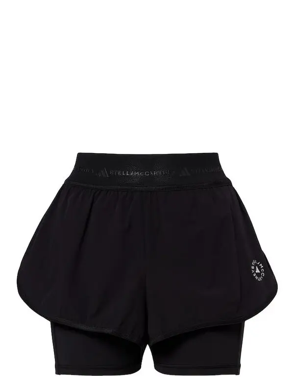 Adidas By Stella McCartney Logo Shorts - Black