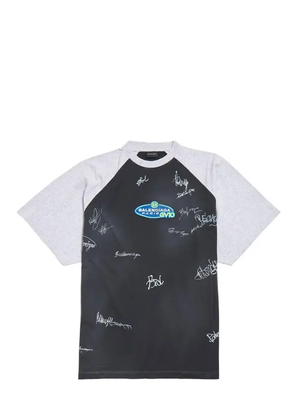 Balenciaga Banana Raglan Oversized T-shirt - Black